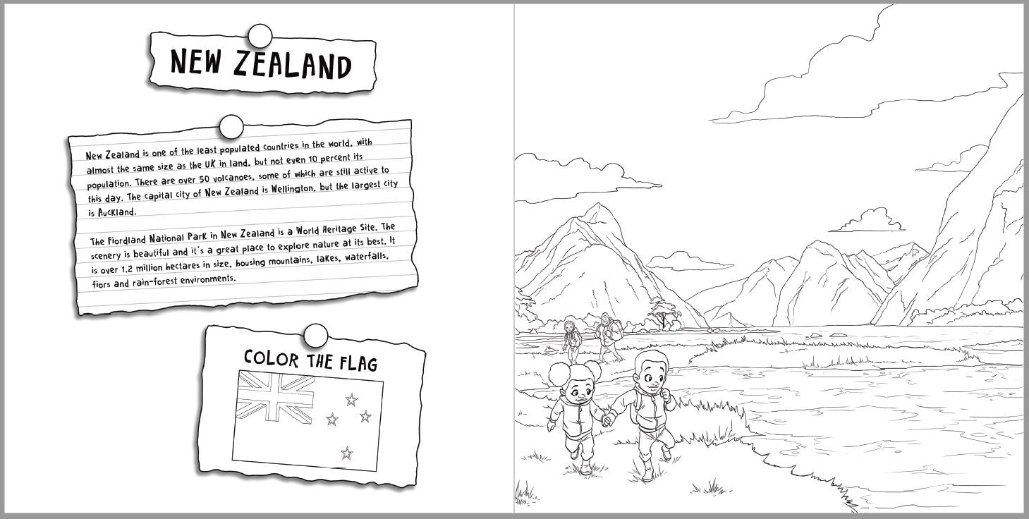 World Traveling Coloring Book – Black Sands